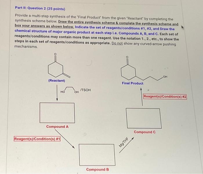 Solved Provide a multi-step synthesis of the "Final Product" | Chegg.com