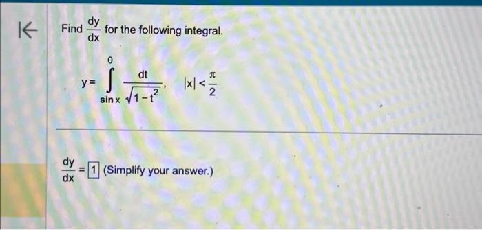 Solved Find \\( \\frac{d y}{d x} \\) for the following | Chegg.com