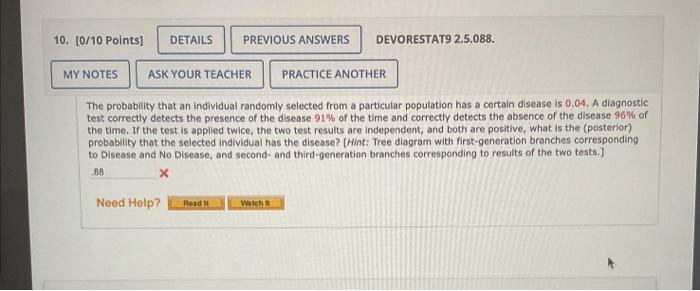 Solved The probability that an individual randomly selected | Chegg.com