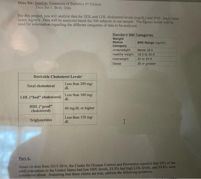 Data Set: Statdisk: Essentials of Statistics 6th | Chegg.com