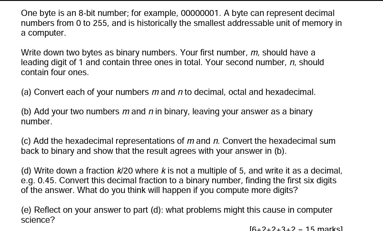 solved-one-byte-is-an-8-bit-number-for-example-00000001-a-chegg
