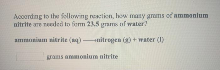Solved A) According to the following reaction, how many | Chegg.com
