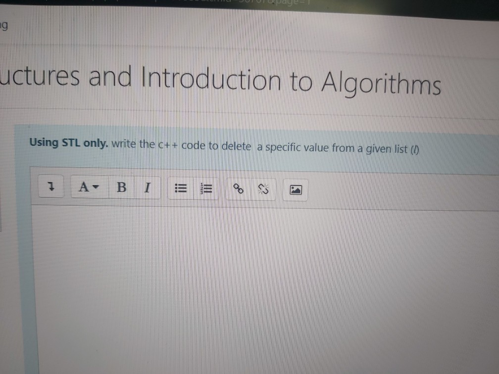 Solved Ng Uctures And Introduction To Algorithms Using Stl