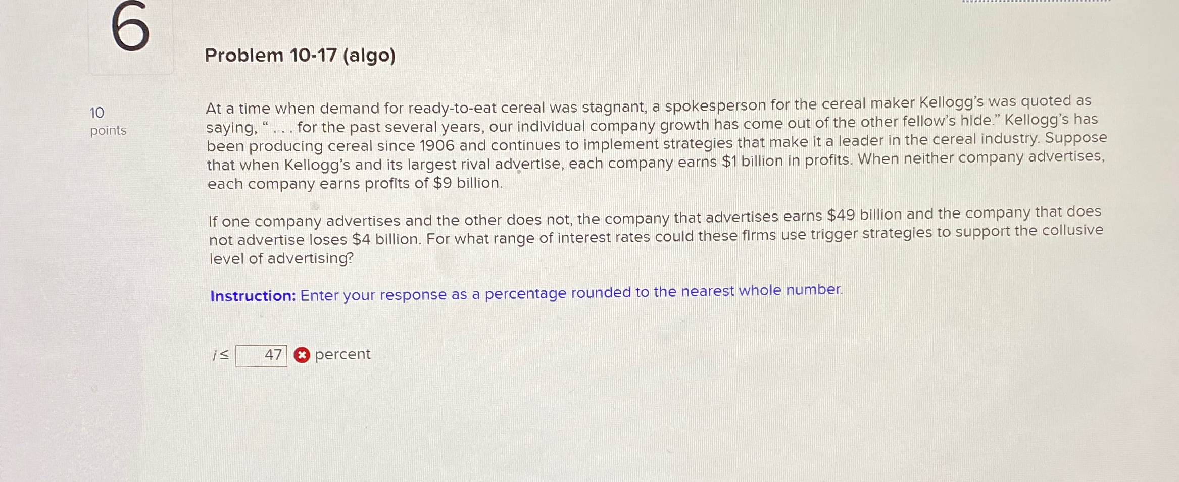 Solved Problem 10-17 (algo)10 ﻿pointsAt a time when demand | Chegg.com