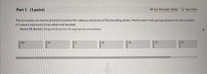 The formation of chemical bonds involves the valence | Chegg.com