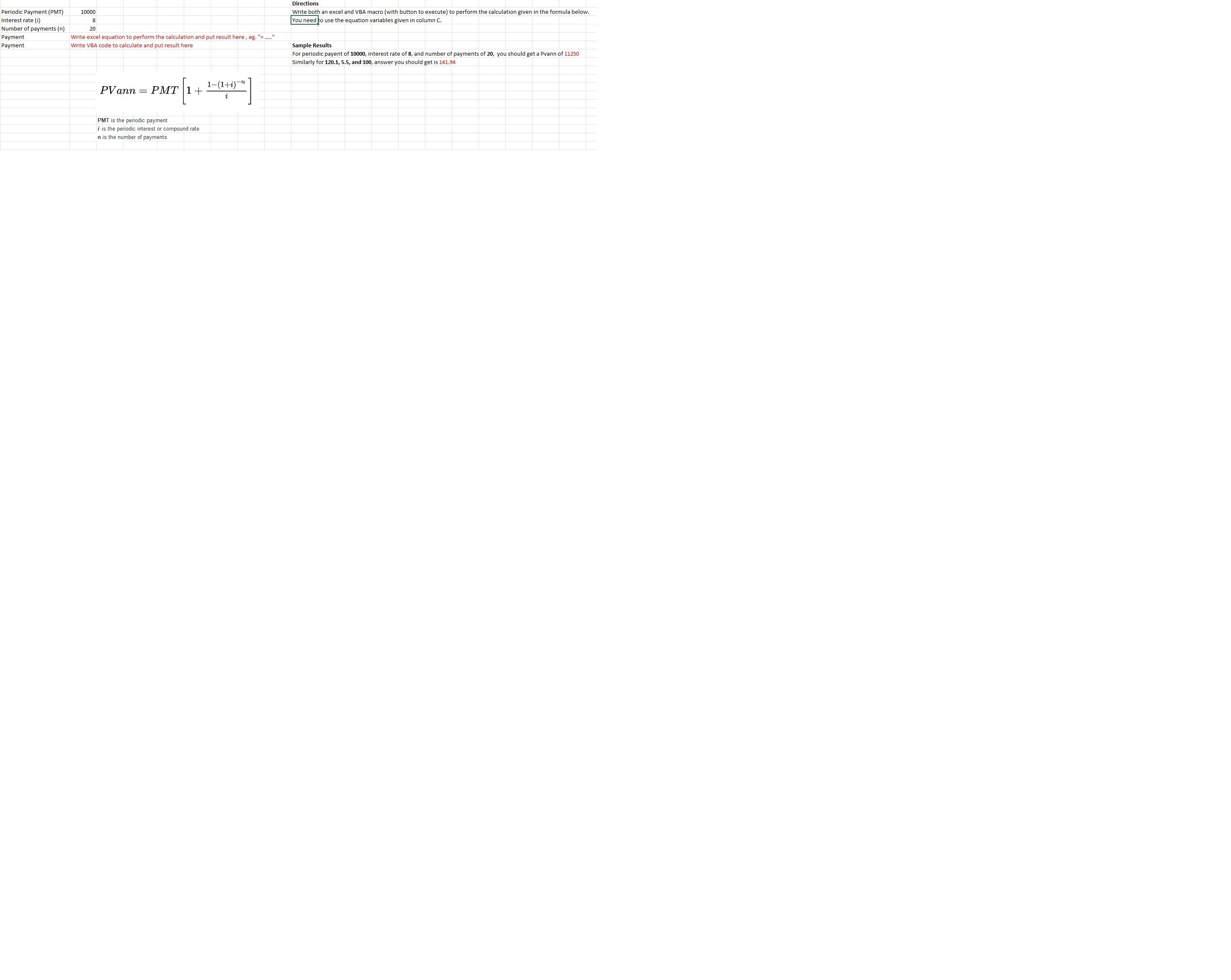 Solved Please, help with these exercises using VBA | Chegg.com