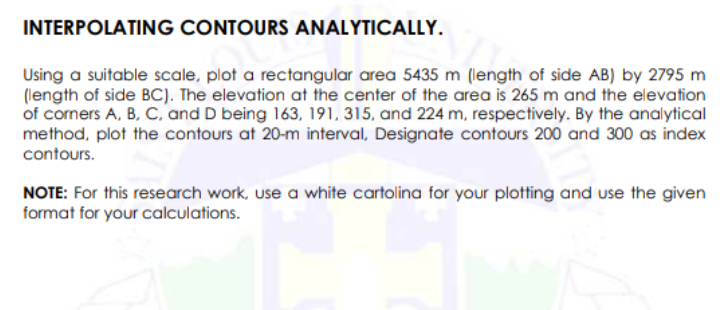 INTERPOLATING CONTOURS ANALYTICALLY. Using a suitable | Chegg.com