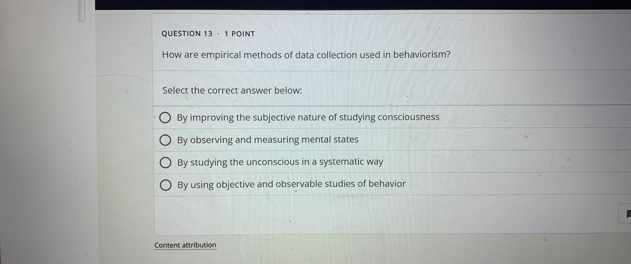Solved QUESTION 13*1 ﻿POINTHow are empirical methods of data | Chegg.com