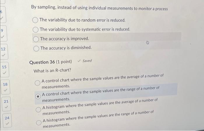 Solved What is an R-chart? A control chart where the sample | Chegg.com