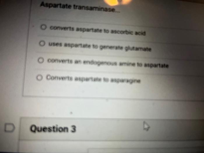 Solved Aspartate transaminase. converts aspartate to | Chegg.com