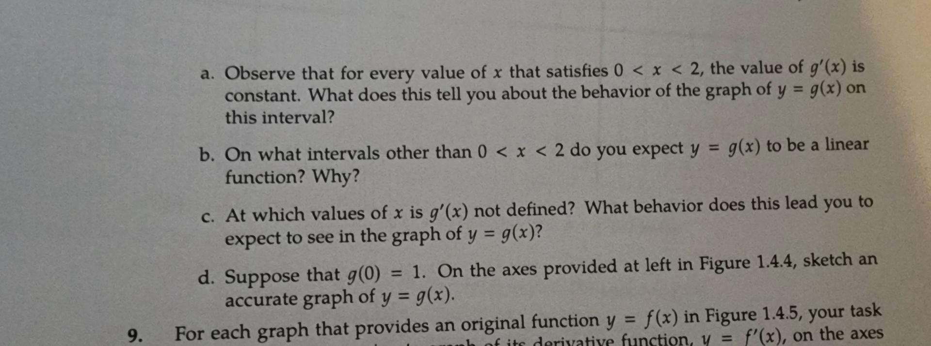 Solved 8. Let g be a continuous function (that is, one with | Chegg.com