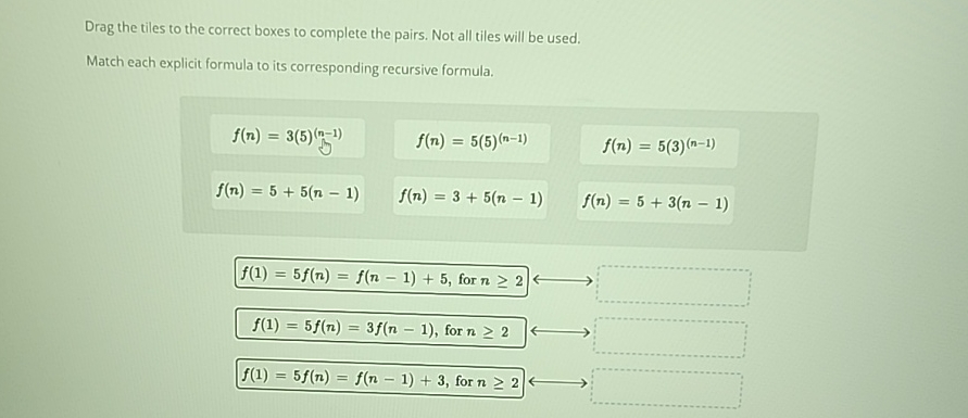 Solved Drag the tiles to the correct boxes to complete the | Chegg.com
