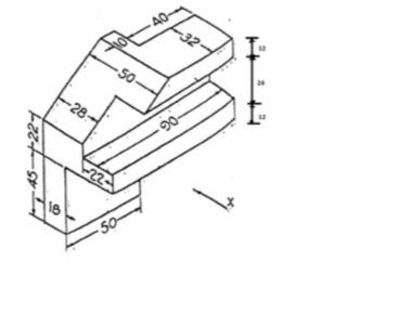 Solved draw its front view top view and side view | Chegg.com