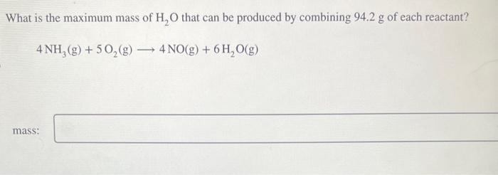 Solved The Ostwald process is used commercially to produce | Chegg.com