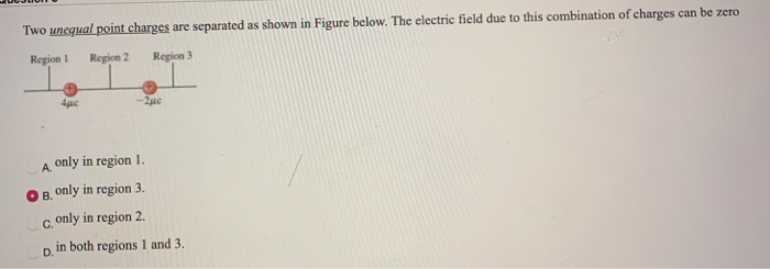 Solved Two unequal point charges are separated as shown in | Chegg.com