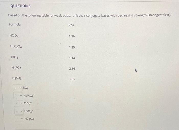 Solved In the reaction CO32−+H4O4−=HCO3+SO42−, the Hrancted | Chegg.com