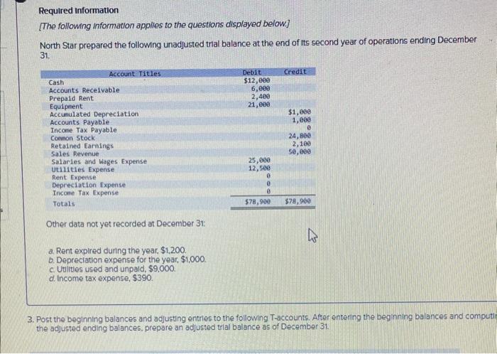 Solved Post the beginning balances and adjusting entries to | Chegg.com