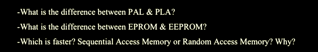Solved -What is the difference between PAL & PLA?-What is | Chegg.com