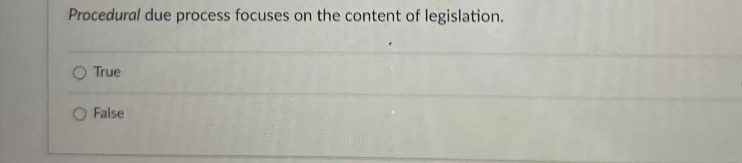 Solved Procedural due process focuses on the content of | Chegg.com
