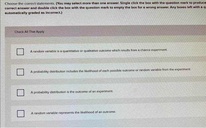 Solved Choose the correct statements. (You may select more | Chegg.com