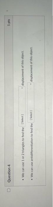Solved An object moves with velocity function v(t)=sin(t) | Chegg.com