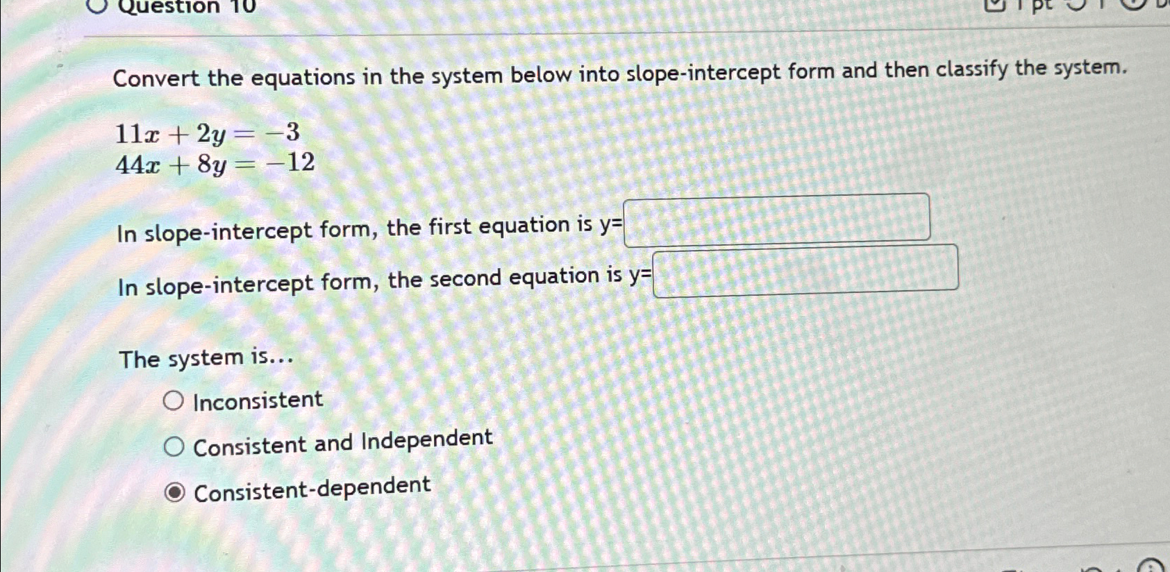 Solved Convert the equations in the system below into | Chegg.com