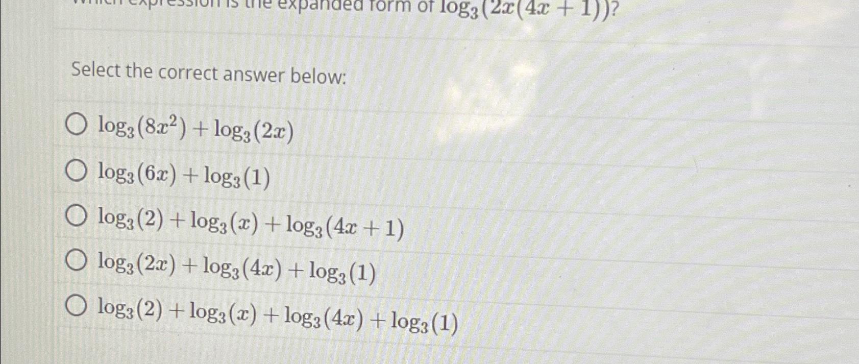 Solved Select the correct answer | Chegg.com