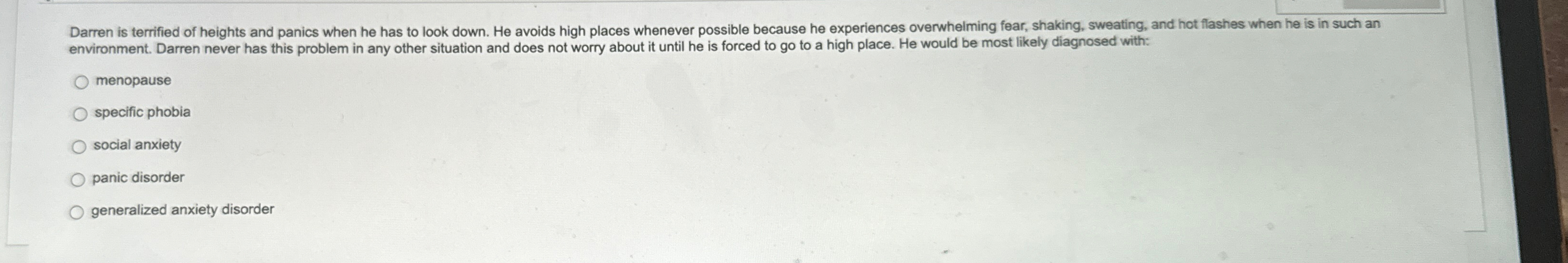 Solved environment. Darren never has this problem in any | Chegg.com