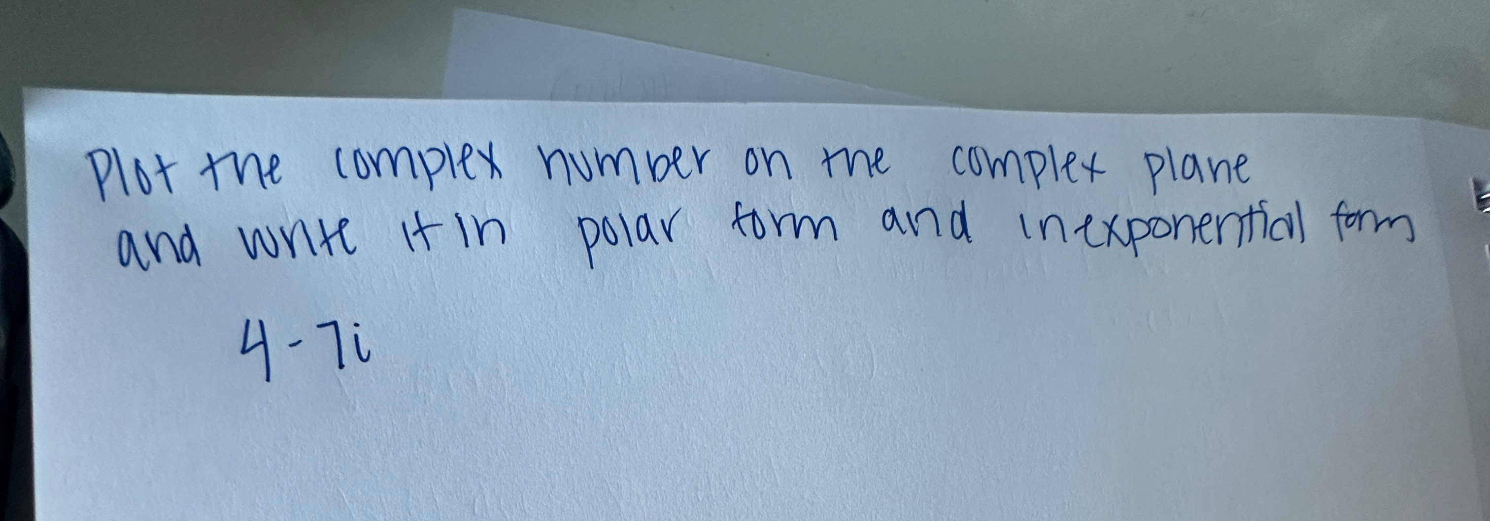 Solved Plot the complex number on the complex plane and | Chegg.com