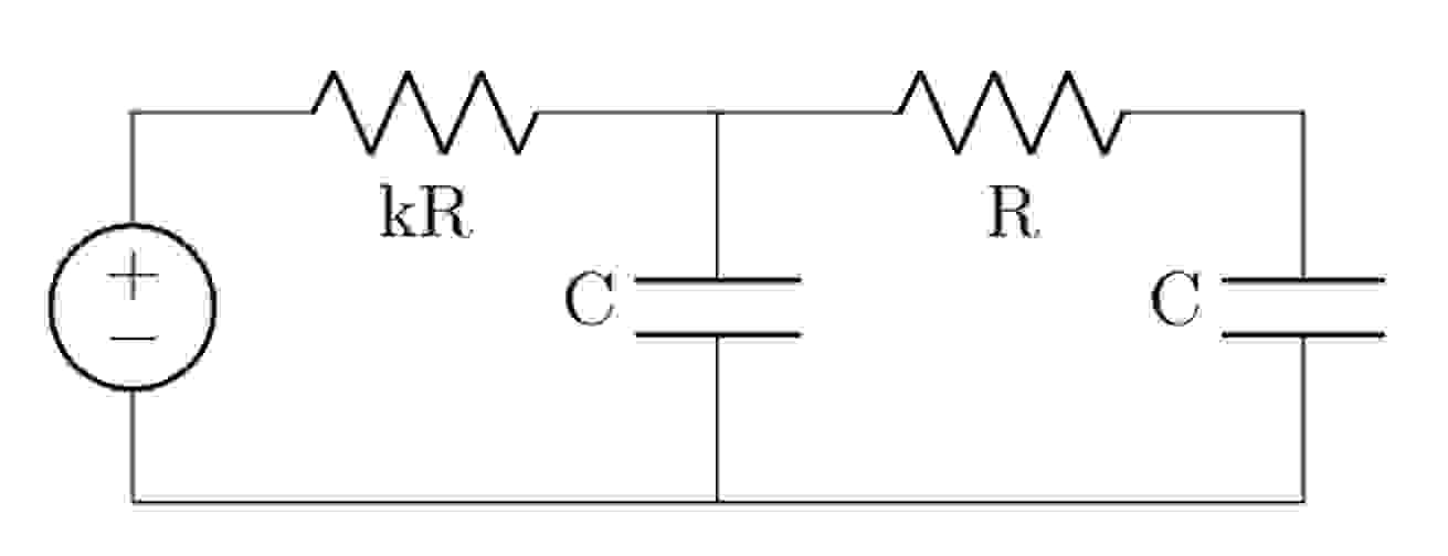 Given two RC circuits in series, show how to find the | Chegg.com