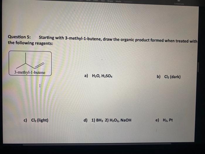Solved Question 4: Starting with 2-methyl-1-propanol, draw | Chegg.com