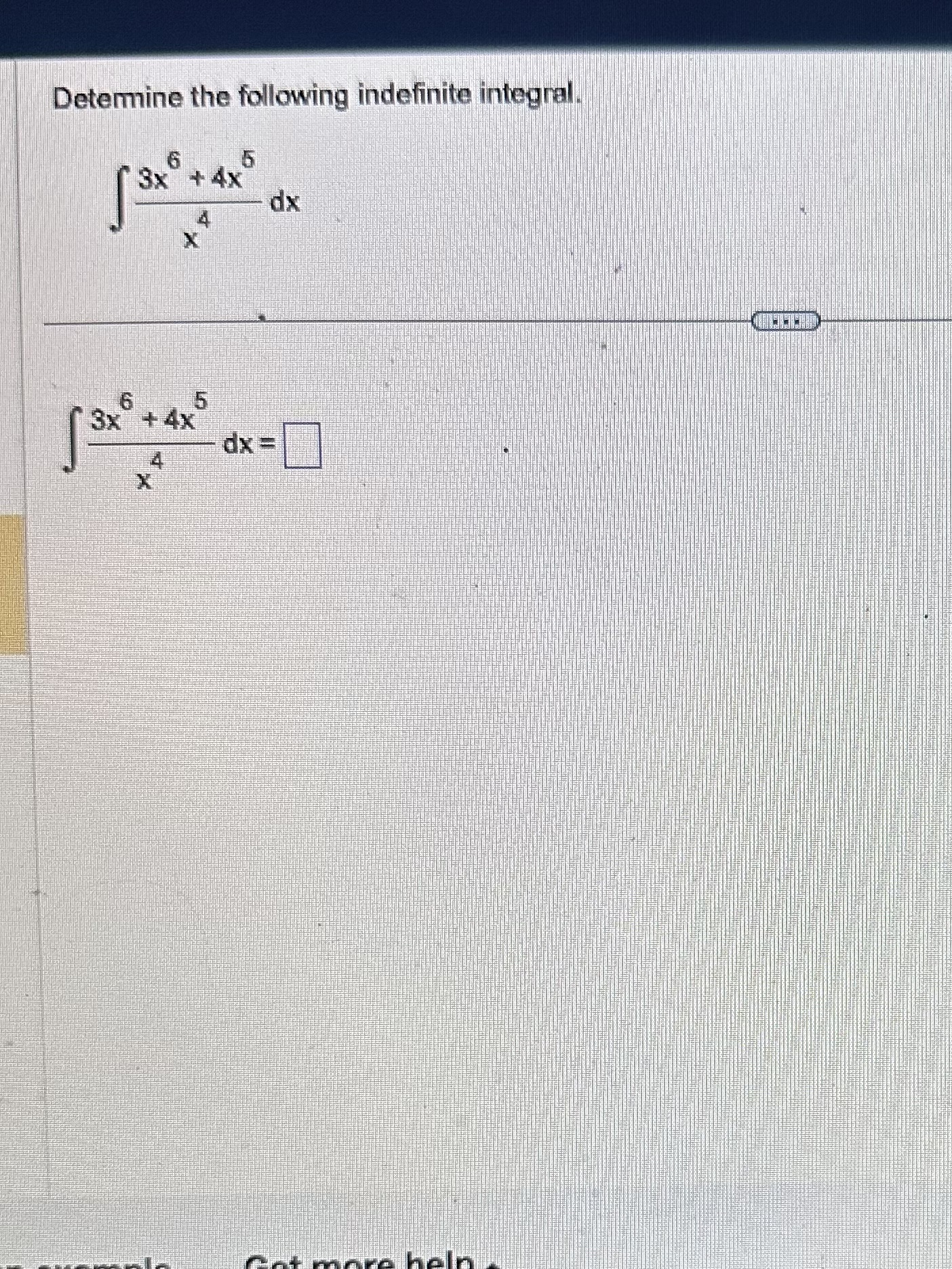 Solved Detemine the following indefinite | Chegg.com Solved Detemine the following indefinite | Chegg.com