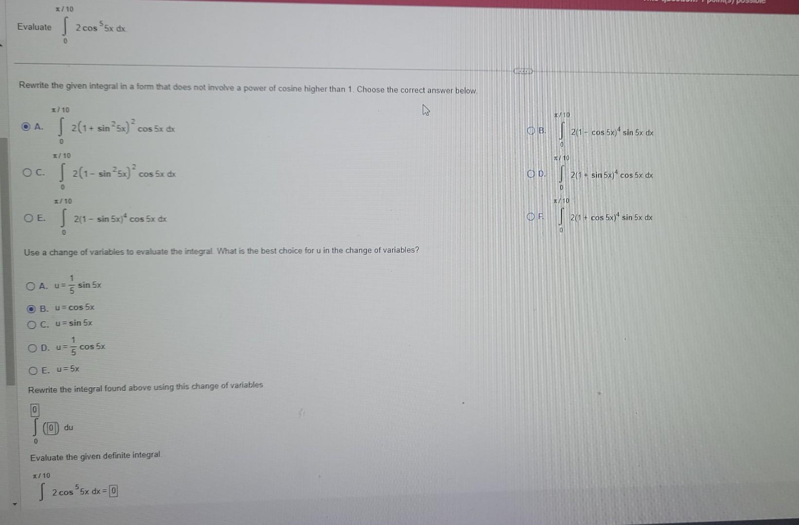 Solved Evaluate the integral using integration by parts. | Chegg.com