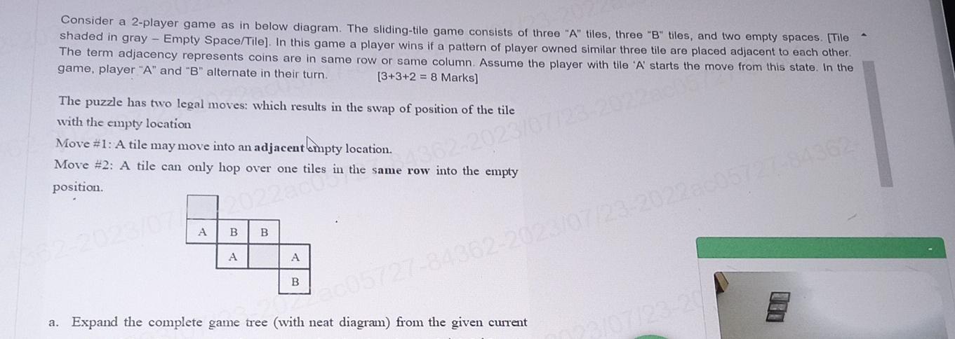 Solved Consider a 2-player game as in below diagram. The | Chegg.com