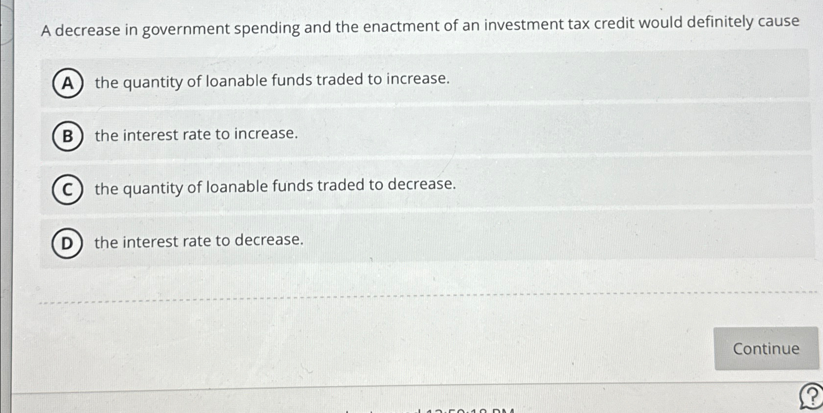 Solved A decrease in government spending and the enactment | Chegg.com