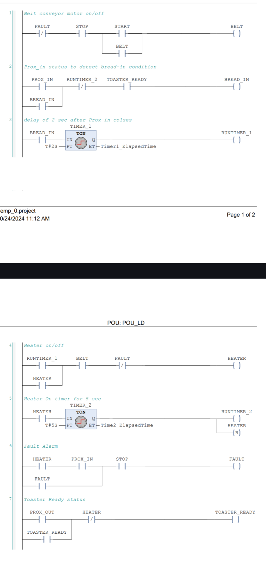 Solved I would like to add an up counter to this ladder | Chegg.com
