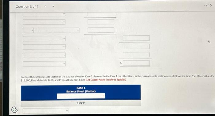 Solved Current Attempt in Progress Incomplete munufacturing | Chegg.com