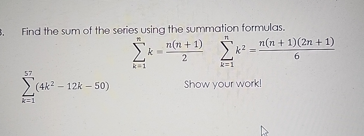 Solved Find the sum of the series using the summation | Chegg.com