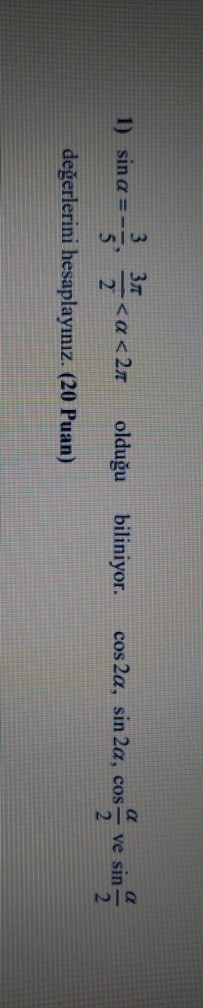 Solved 3 Зл 1) sina == | Chegg.com
