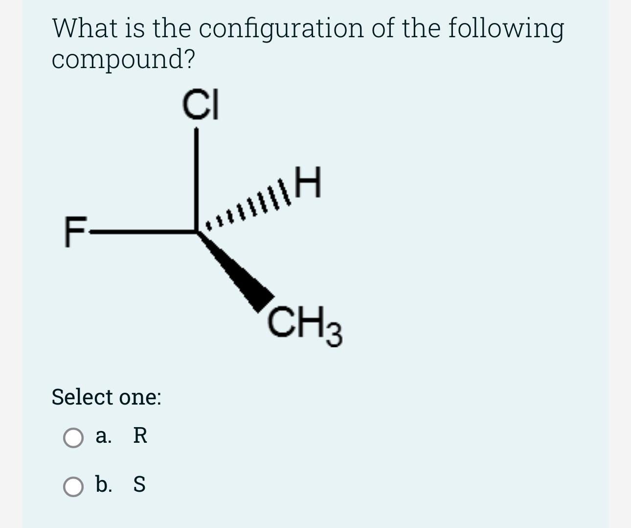 Solved What is the configuration of the following compound? | Chegg.com