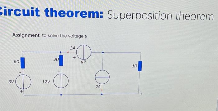Solved ircuit theorem: Superposition theorem | Chegg.com