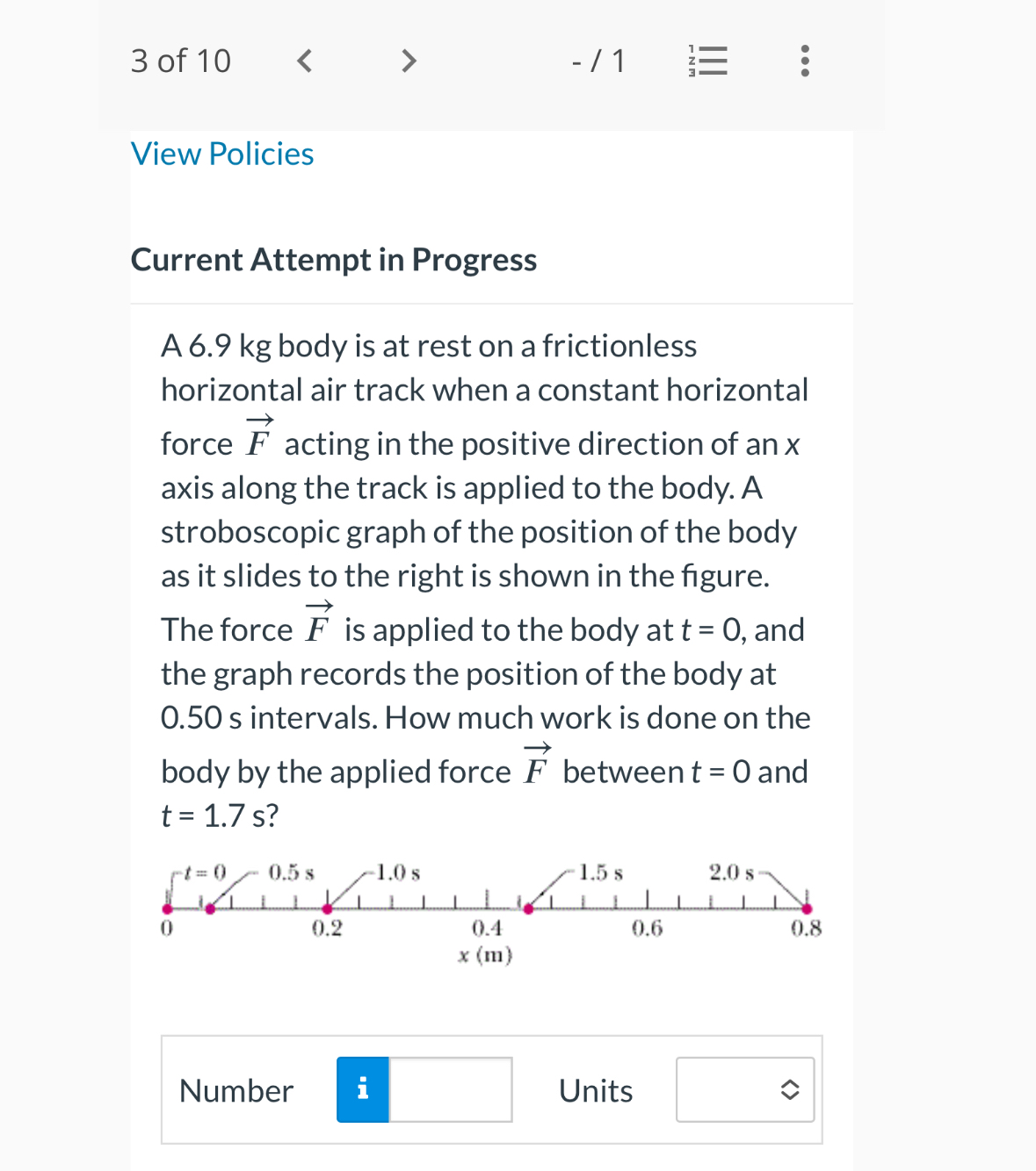 Solved 3 ﻿of 10-1View PoliciesCurrent Attempt in ProgressA | Chegg.com