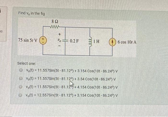 Solved Find Current I0 Using Mesh Analysis With The Circuit 7654
