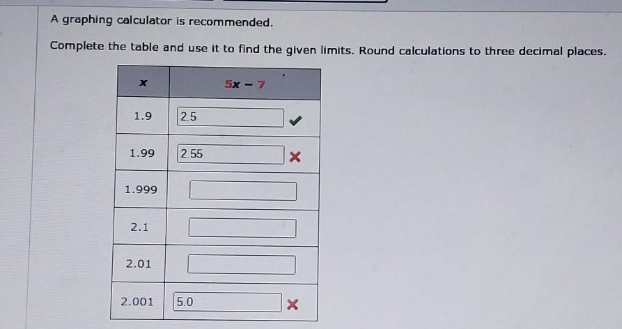 Solved A graphing calculator is recommended. Complete the | Chegg.com