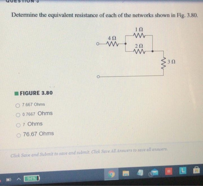 Solved Determine the equivalent resistance of each of the | Chegg.com