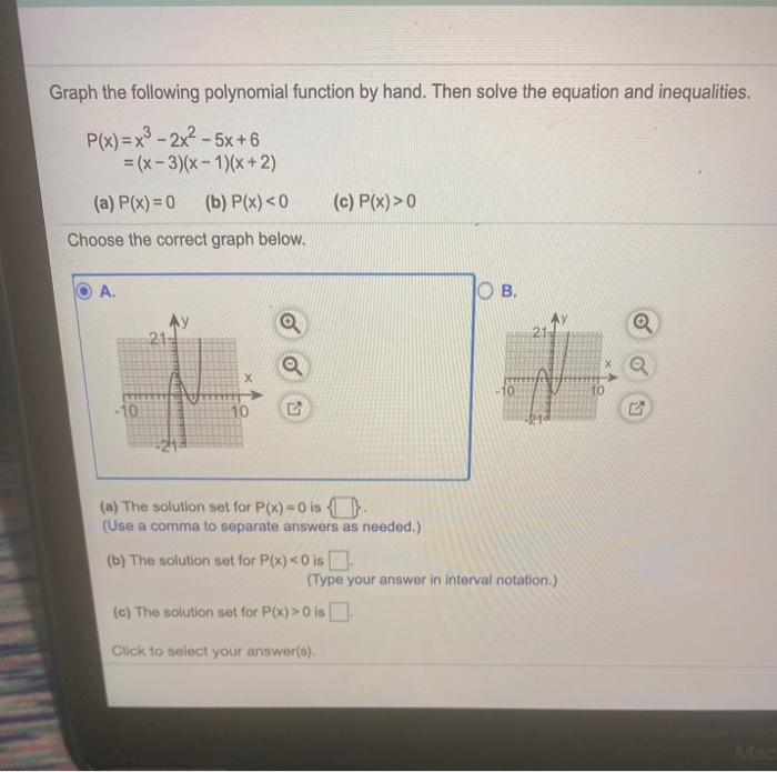 Solved Graph the following polynomial function by hand. Then | Chegg.com