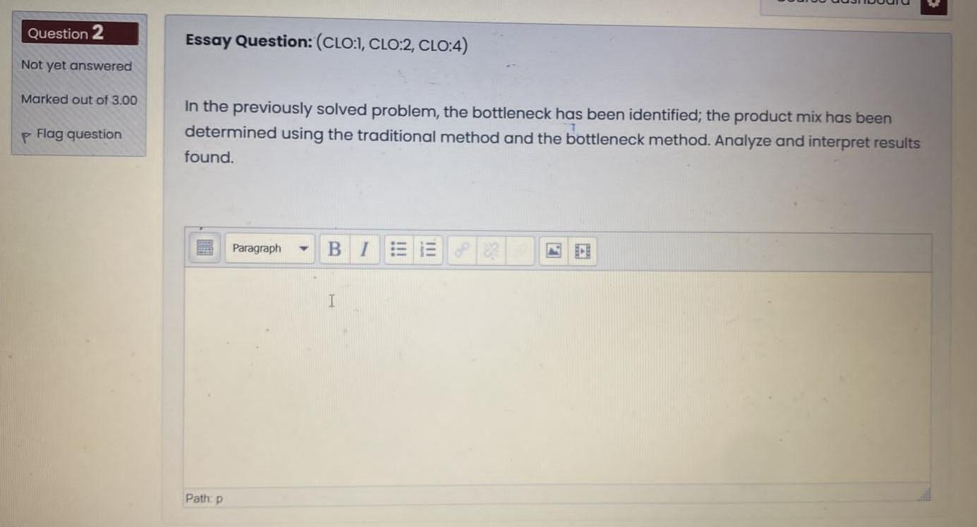 Solved (CLO:l, CLO:2, CLO:4) A company makes four products | Chegg.com