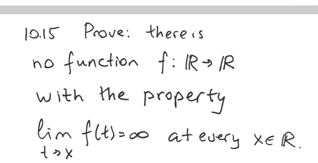 Solved 1015 ﻿prove There Is No Function Fr→r ﻿with The 