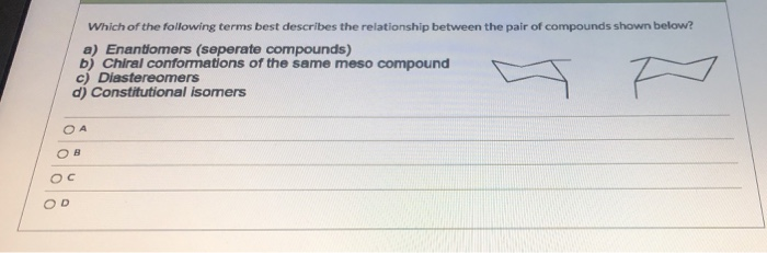 Solved Which of the following terms best describes the | Chegg.com