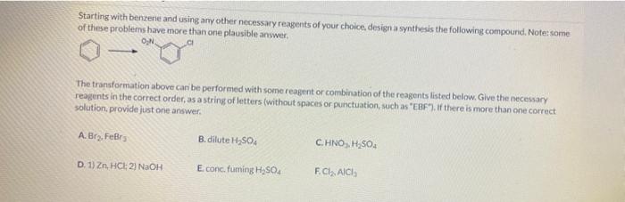 Solved Starting with bentene and using any other necessary | Chegg.com